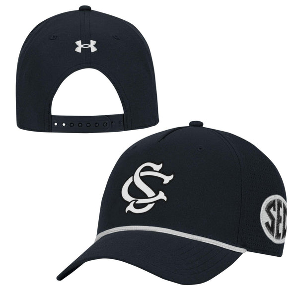 SOUTH CAROLINA GAMECOCKS BLACK BASEBALL ROPE HAT - Gamecock Traditions