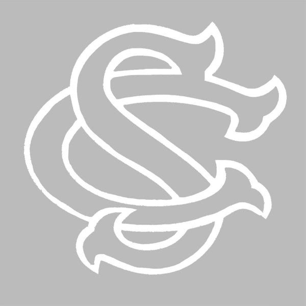 South Carolina Gamecock White 3" SC Decal - Gamecock Traditions