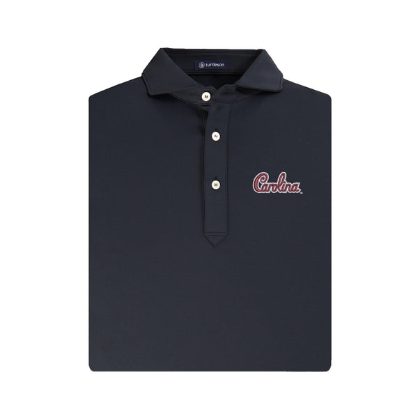 SOUTH CAROLINA GAMECOCKS TURTLESON BLACK SCRIPT 423 POLO - Gamecock ...