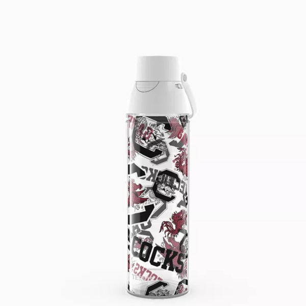 SOUTH CAROLINA GAMECOCKS ALL OVER WATER BOTTLE - Gamecock Traditions