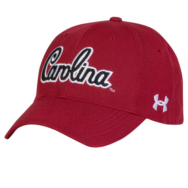 GARNET CAROLINA SCRIPT UA HAT - Gamecock Traditions