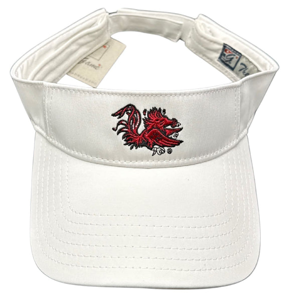 SOUTH CAROLINA GAMECOCKS WHITE WITH GAMECOCK VISOR - Gamecock Traditions