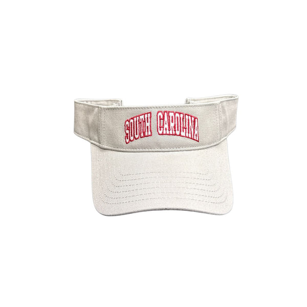 SOUTH CAROLINA GAMECOCKS GRAY ARCH VISOR - Gamecock Traditions
