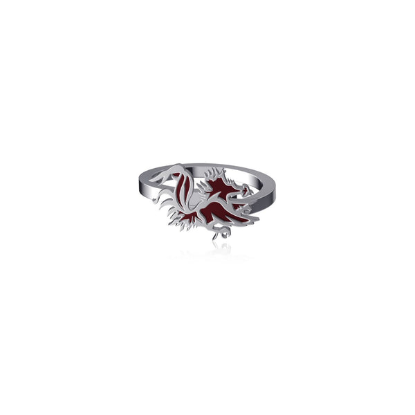 SOUTH CAROLINA GAMECOCKS STERLING SILVER WITH GARNET GAMECOCK RING ...