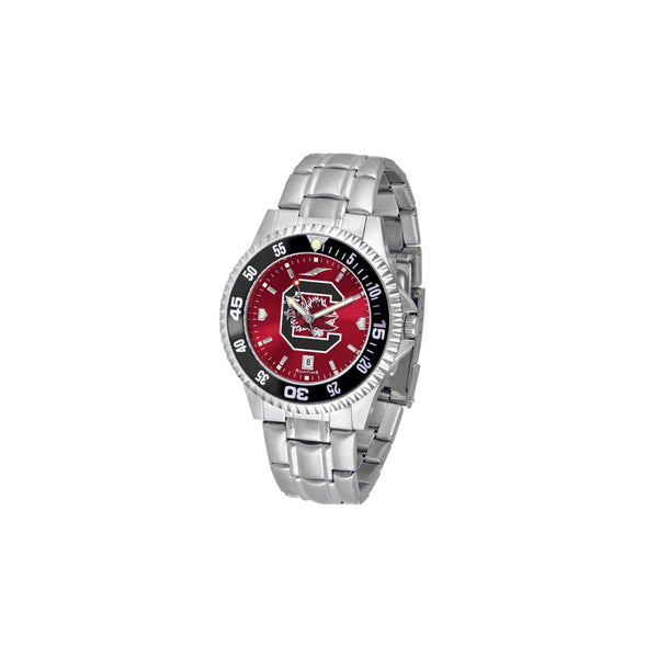 SOUTH CAROLINA GAMECOCKS MENS COMPETETOR STEEL WATCH - Gamecock Traditions