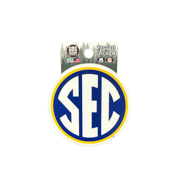3.5" SEC RUGGED STICKER - Gamecock Traditions