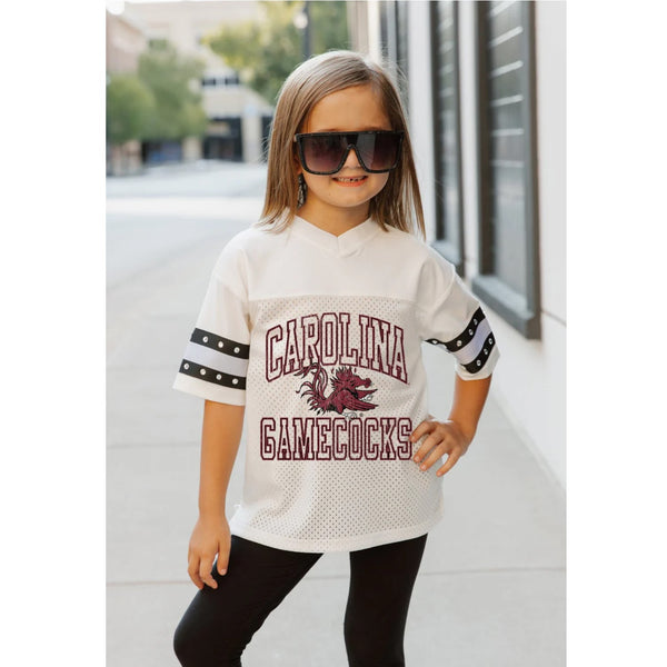 SOUTH CAROLINA GAMECOCKS WHITE GIRLS JERSEY - Gamecock Traditions